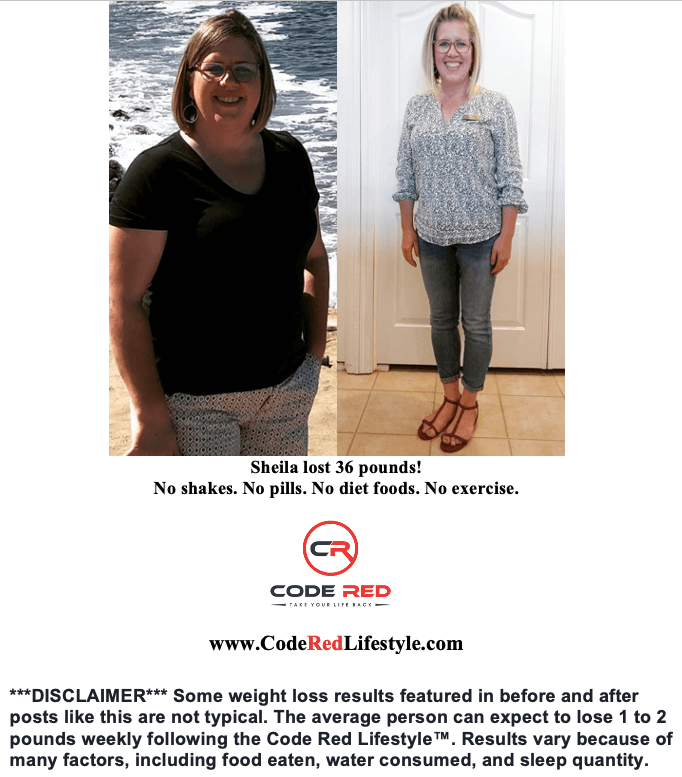 Down 36 pounds and feels like a different person - Cristy "Code Red" Nickel