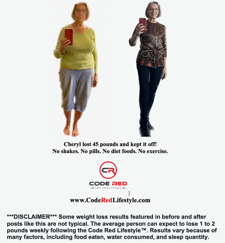 Down 45 pounds and keeping it off! - Cristy "Code Red" Nickel